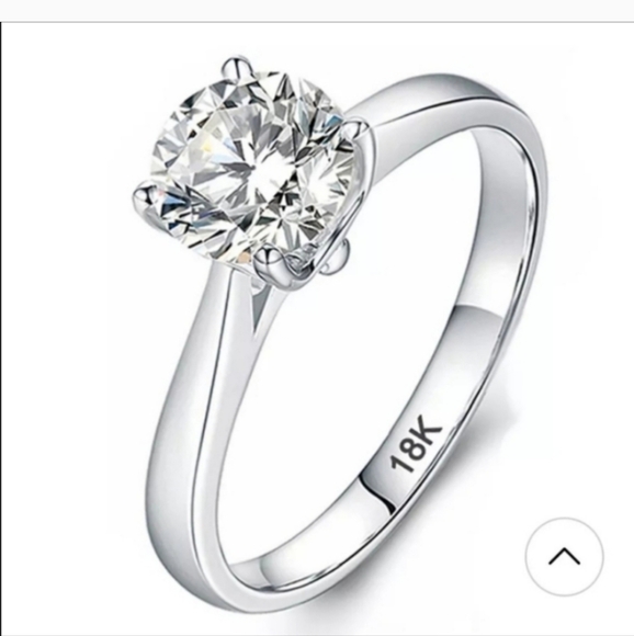 Jewelry | Lab Creat Diamond 18k Gold Plated 2ct Lab Created | Poshmark